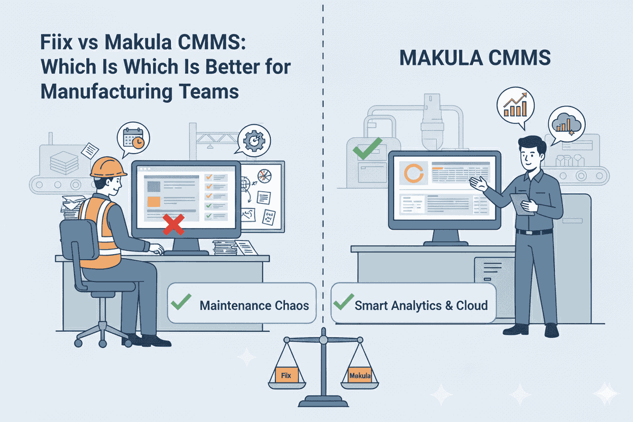 Fiix vs Makula CMMS: Which Is Better for Manufacturing Teams? - Makula